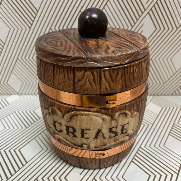 Treasure Craft | Kitchen | Vintage Treasure Craft Grease Canister With ...